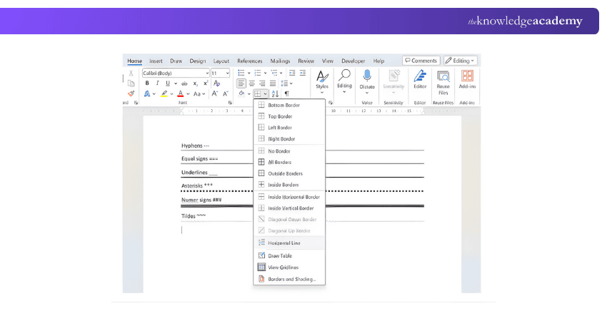 How to Insert a Line in Word: Methods and Tips