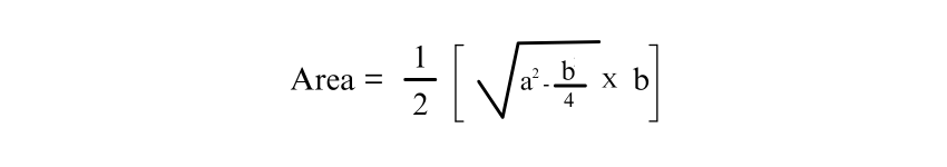 Area of Isosceles Triangle: Definition, Formula and Examples